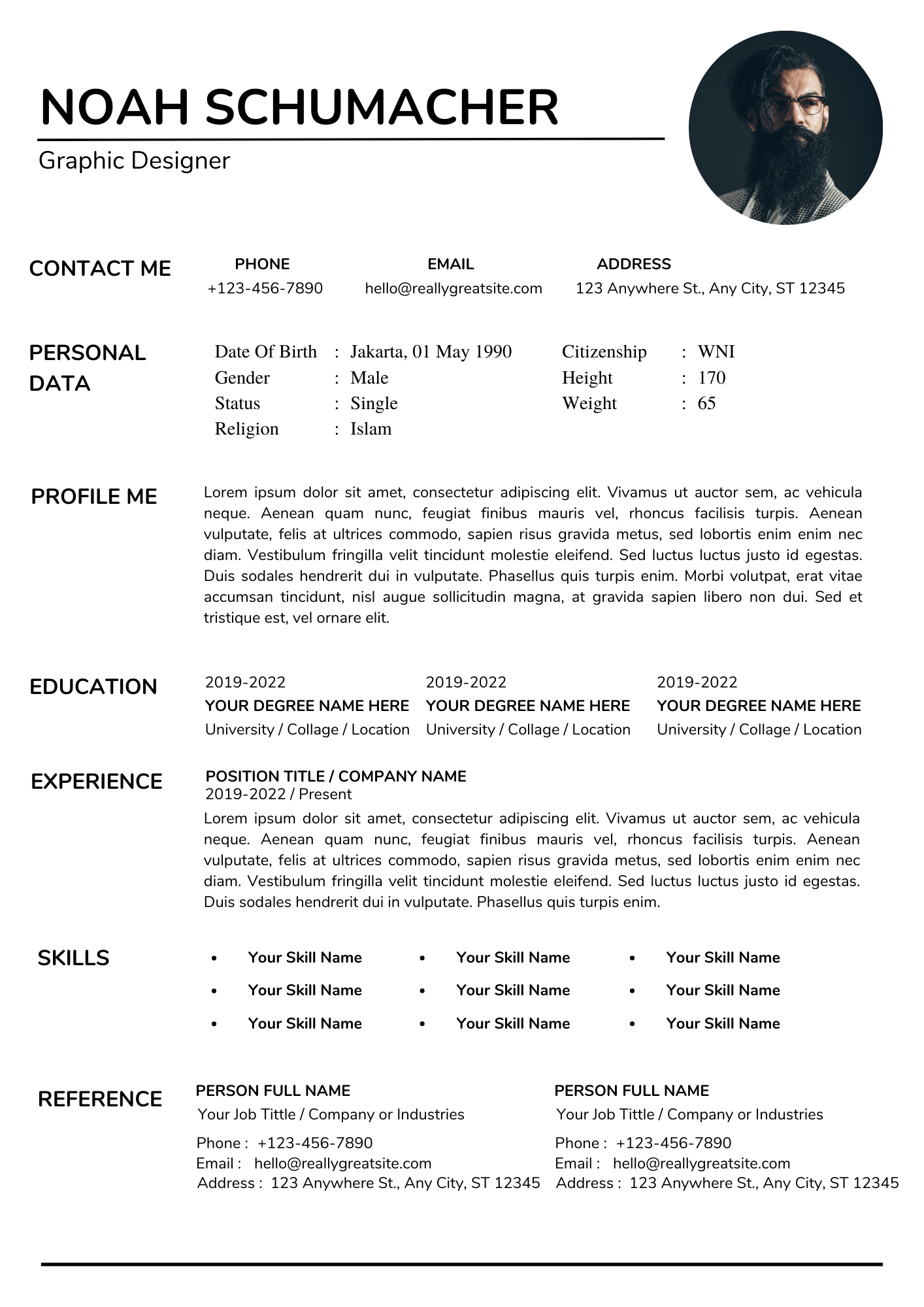 Desain CV ATS – Era Virtual